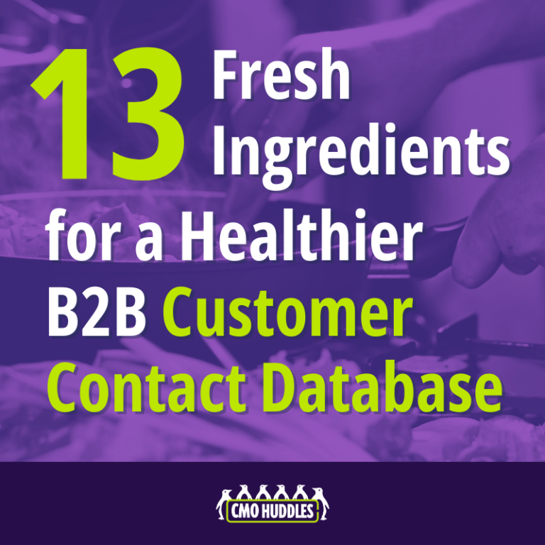 13 Fresh Ingredients for a Healthier B2B Customer Contact Database ...